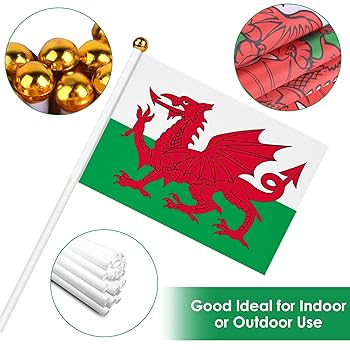 Welsh Hand Held Flag x 1 | UK Grocer